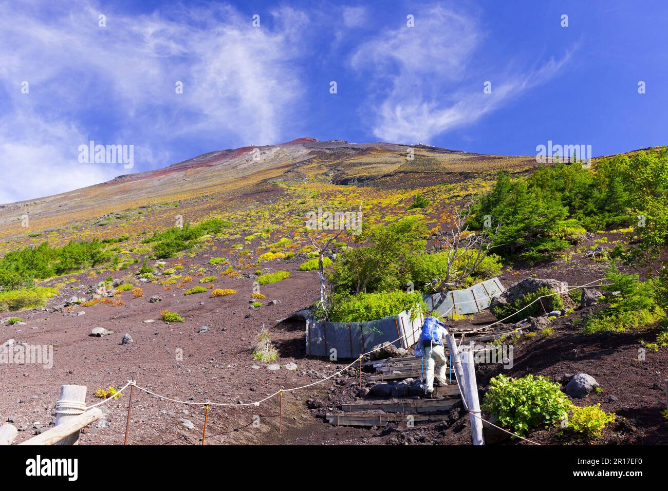 The fifth station of Mount Fuji Stock Photo - Alamy