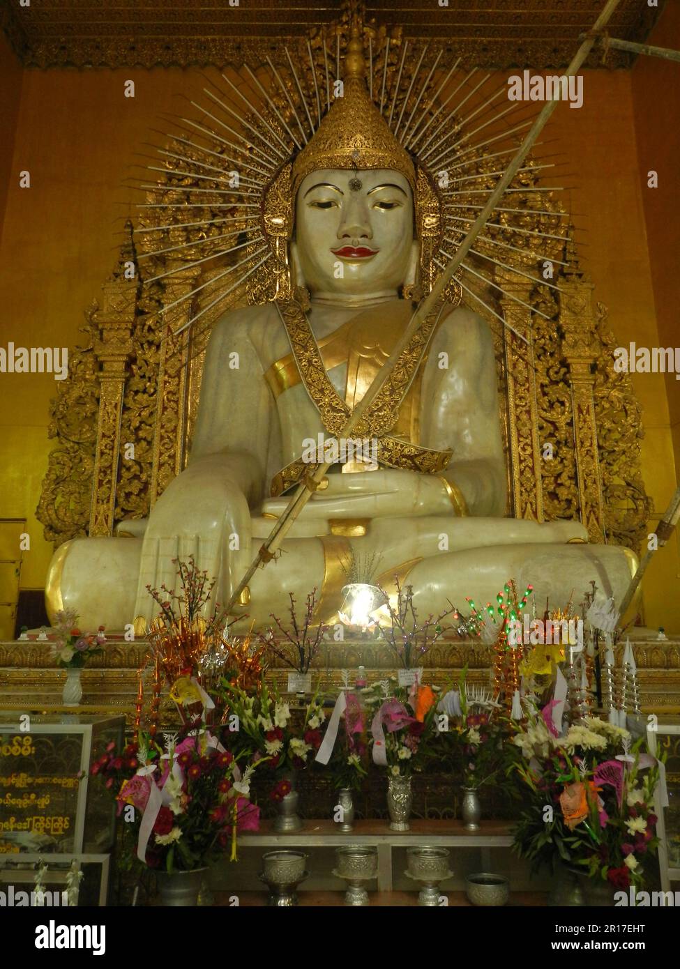 Myanmar, Mandalay: 900-tonne Buddha, carved from a single block of ...