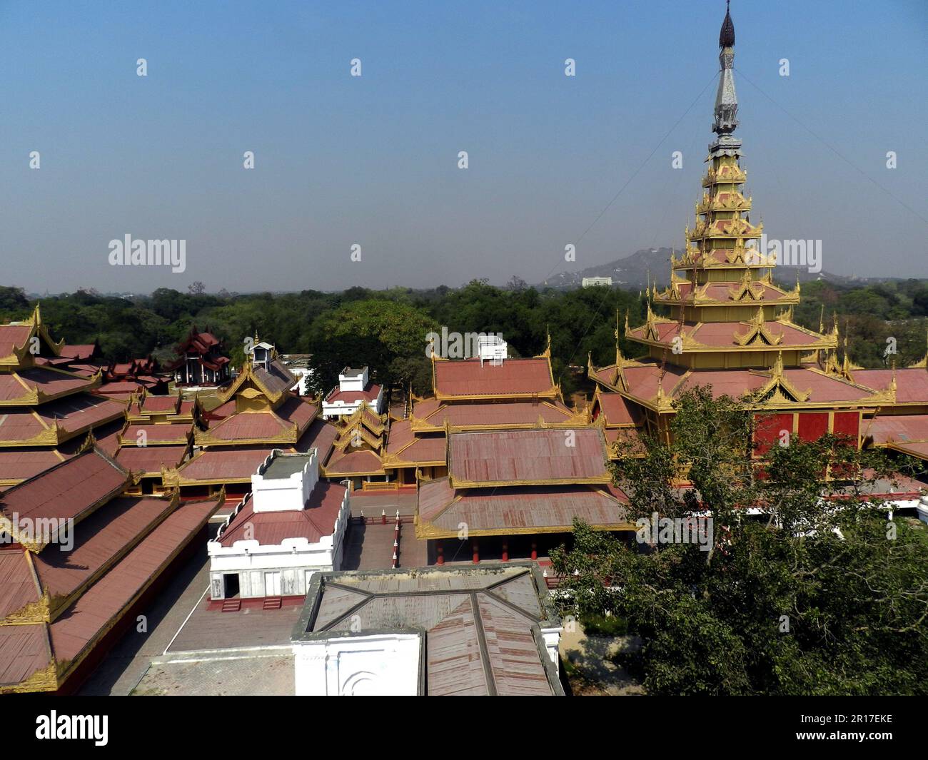 Myanmar, Mandalay: the compound of Mandalay Palace (inside the fort ...