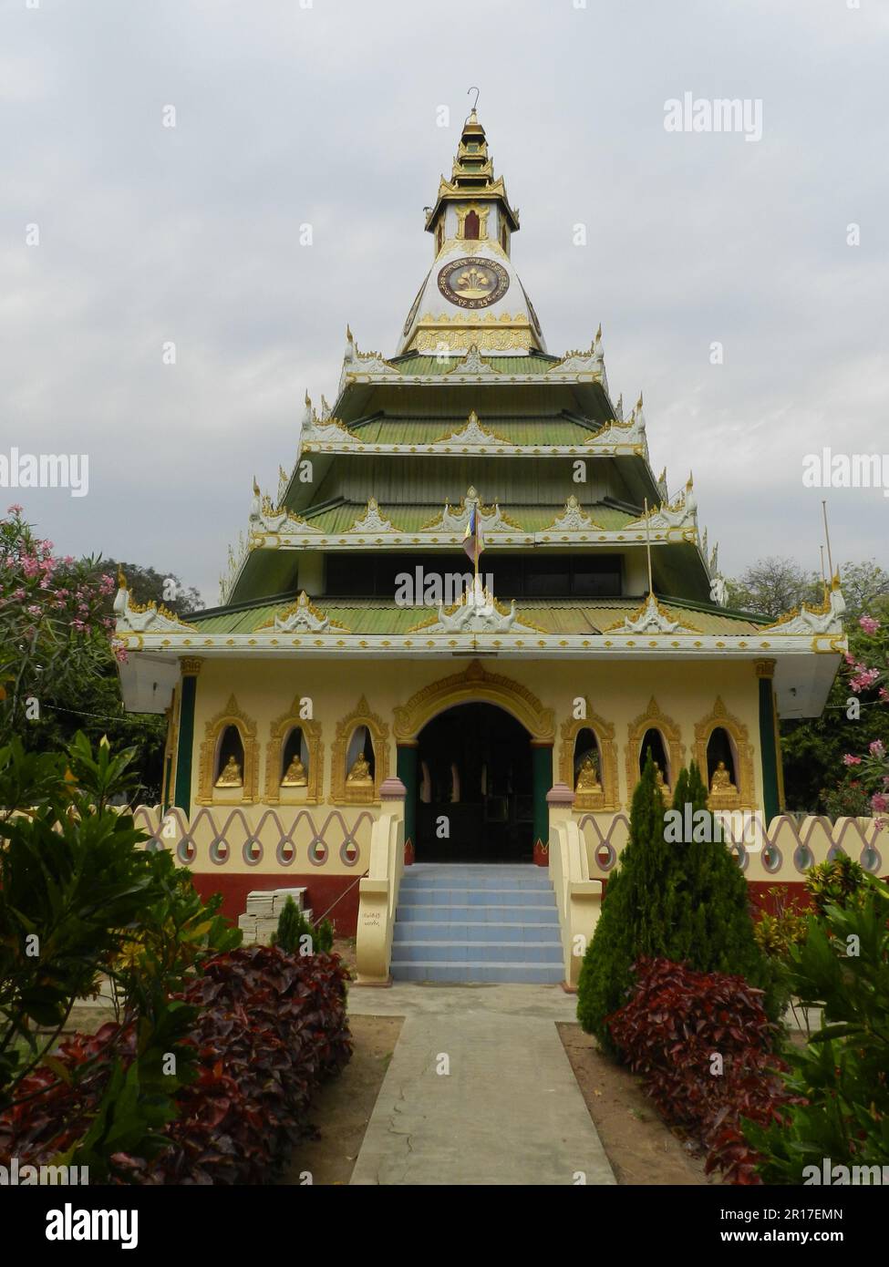 Myanmar, Mandalay, Mingun: recently completed Molmi Paya, built in ...