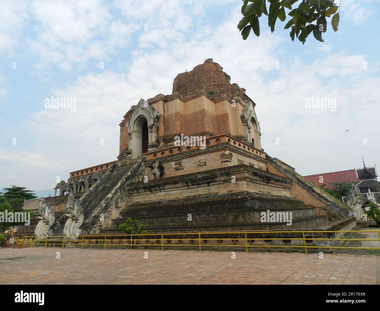 Thailand, Chiang Mai: partially restored temple complex Wat Chedi Luang ...