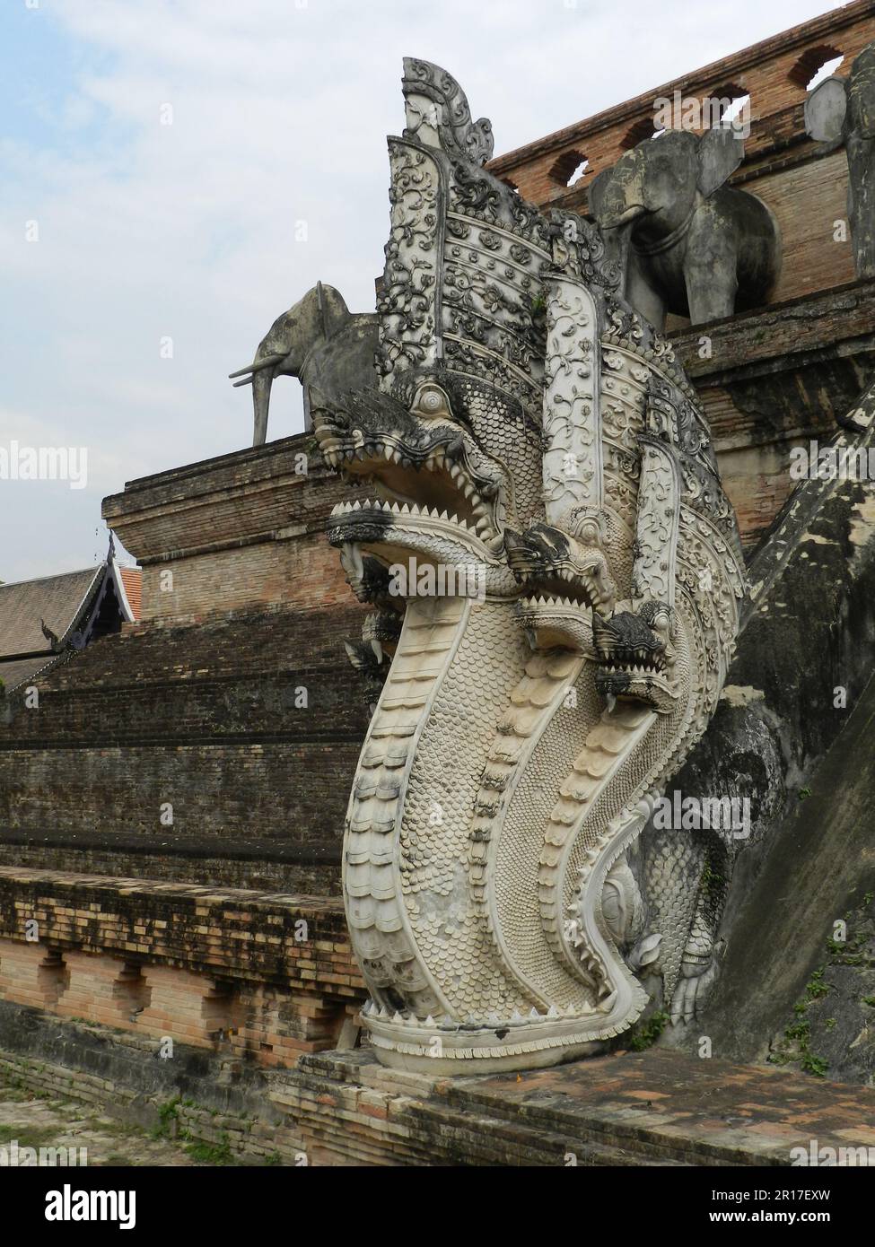 Thailand, Chiang Mai: partially restored temple complex Wat Chedi Luang ...