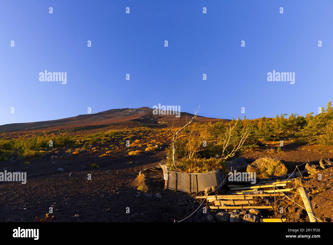 Mount Fuji fifth station back entrance Stock Photo - Alamy