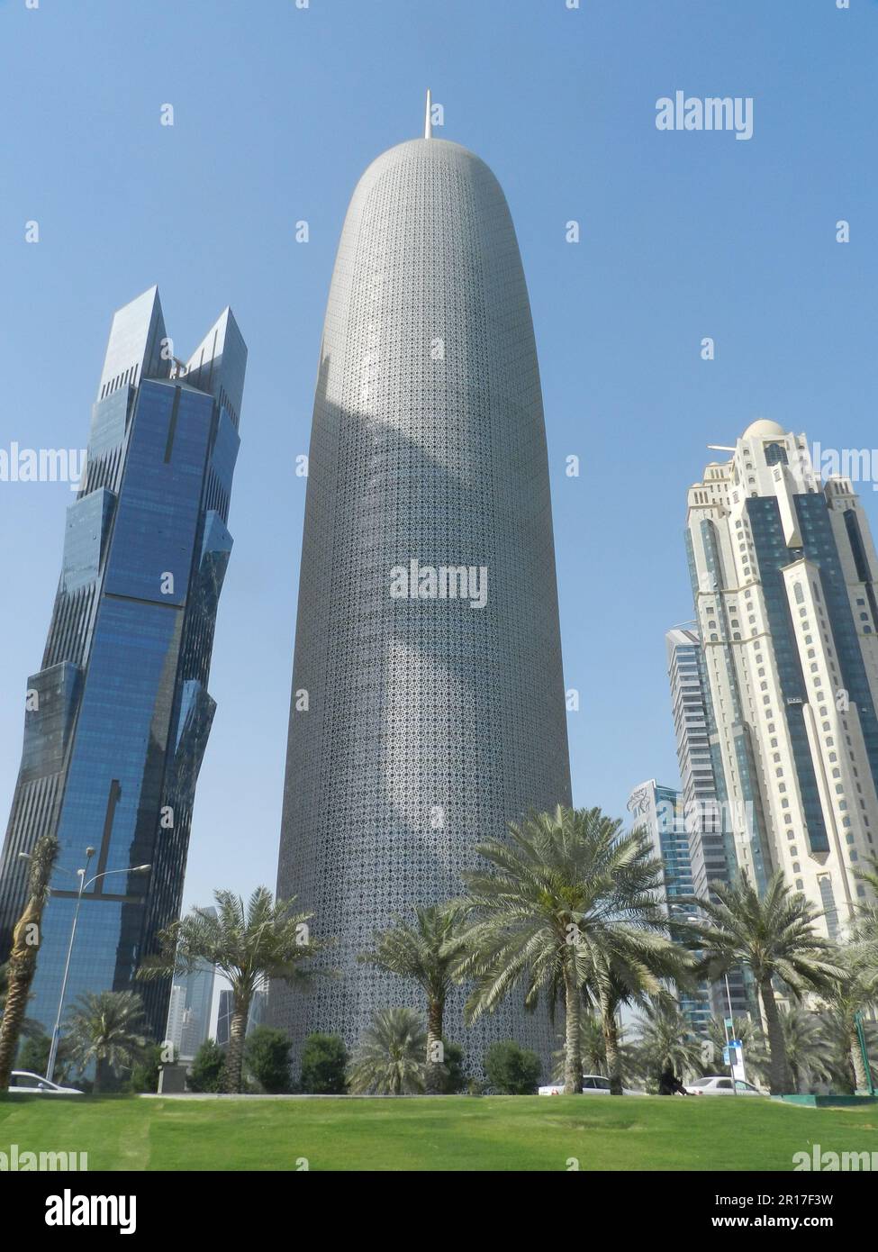 Doha Skyscrapers View Of Modern Skyscrapers On The Corniche In New
