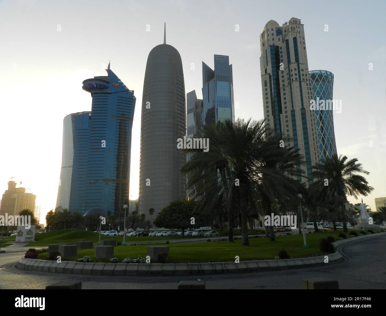 Qatar, Doha: new skyscrapers at West Bay - Qatar World Trade Centre ...