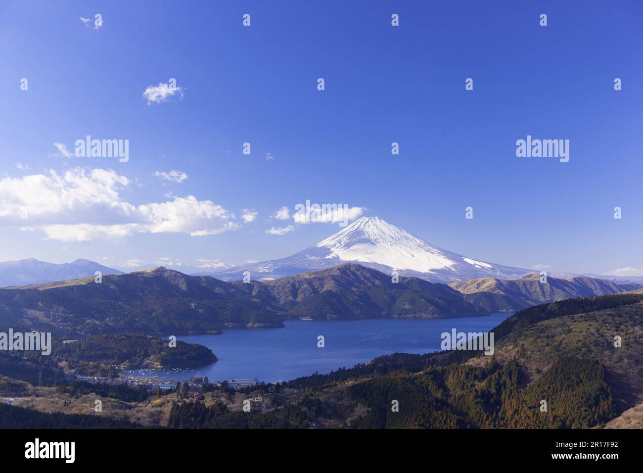 Mount Fuji and Hakone Lake Ashino Stock Photo - Alamy