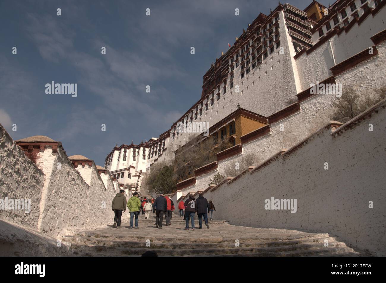 People's Republic of China, Tibet, Lhasa: Potala Palace, built on the ...