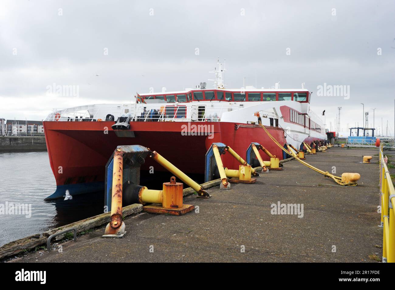 MV Alfred from Pentland ferries prepares to cover Arran Ardrossan route ...