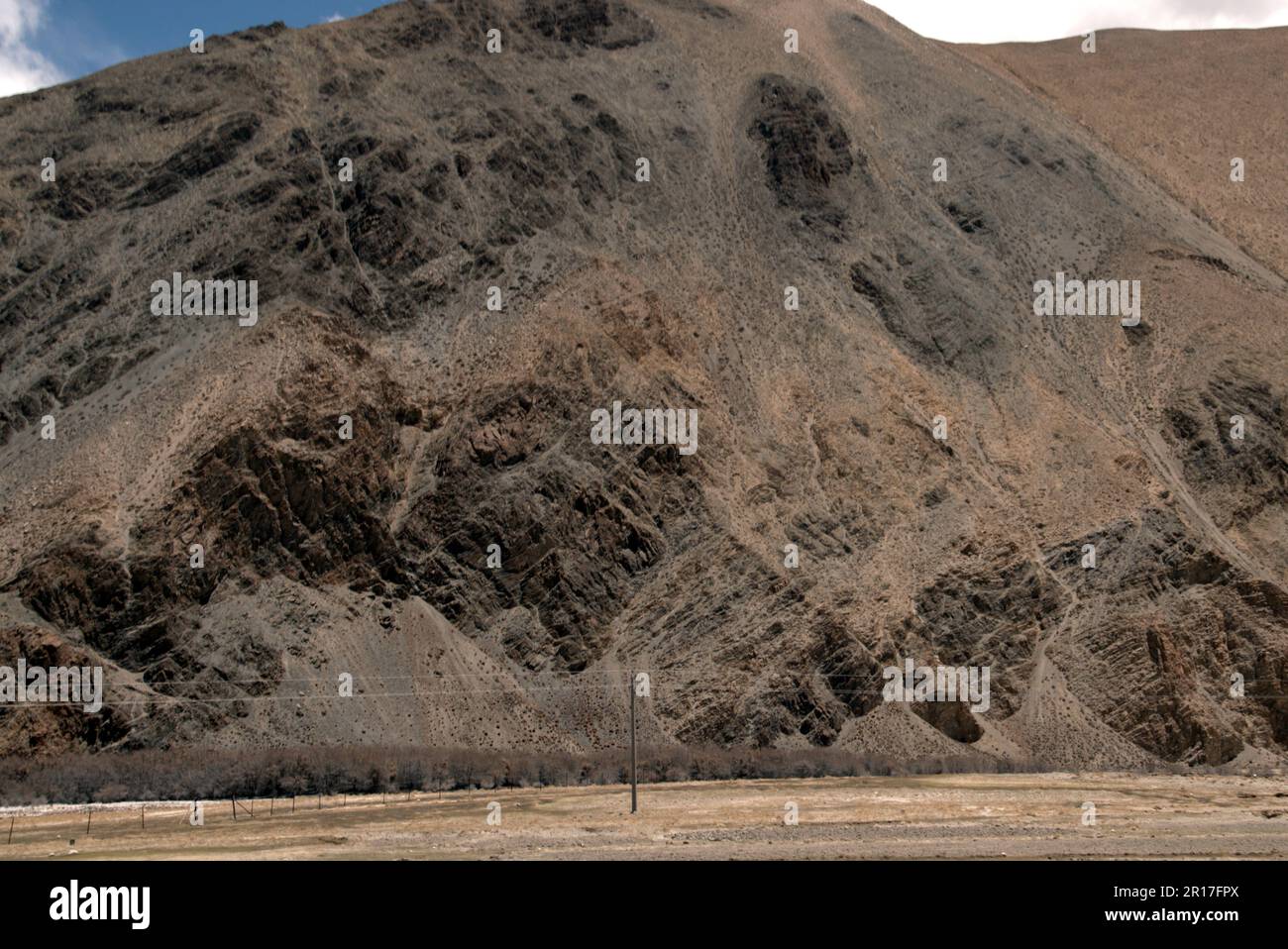 People's Republic of China, Tibet: unusual patterns of erosion on a ...