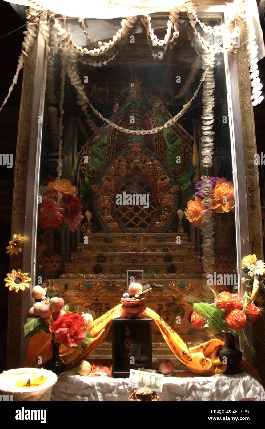 People's Republic of China,Tibet: a shrine in Shegar/ Shekar Chode ...