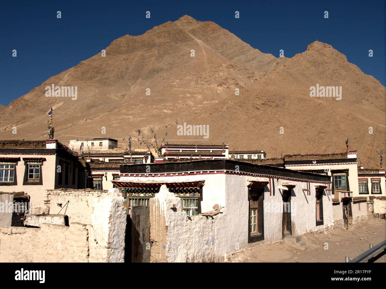 People's Republic of China, Tibet: typical Tibetan houses not far from ...