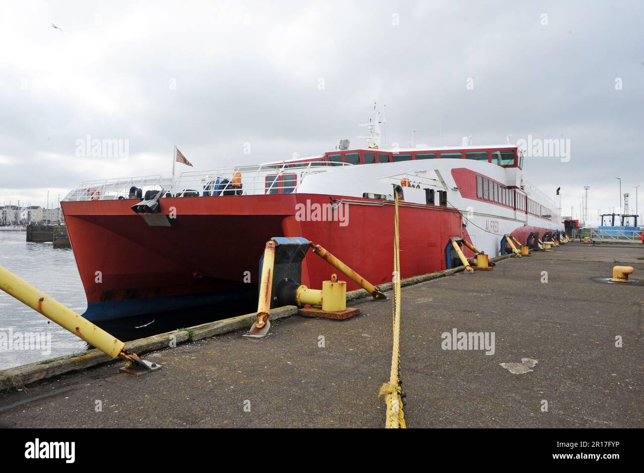 MV Alfred from Pentland ferries prepares to cover Arran Ardrossan route ...