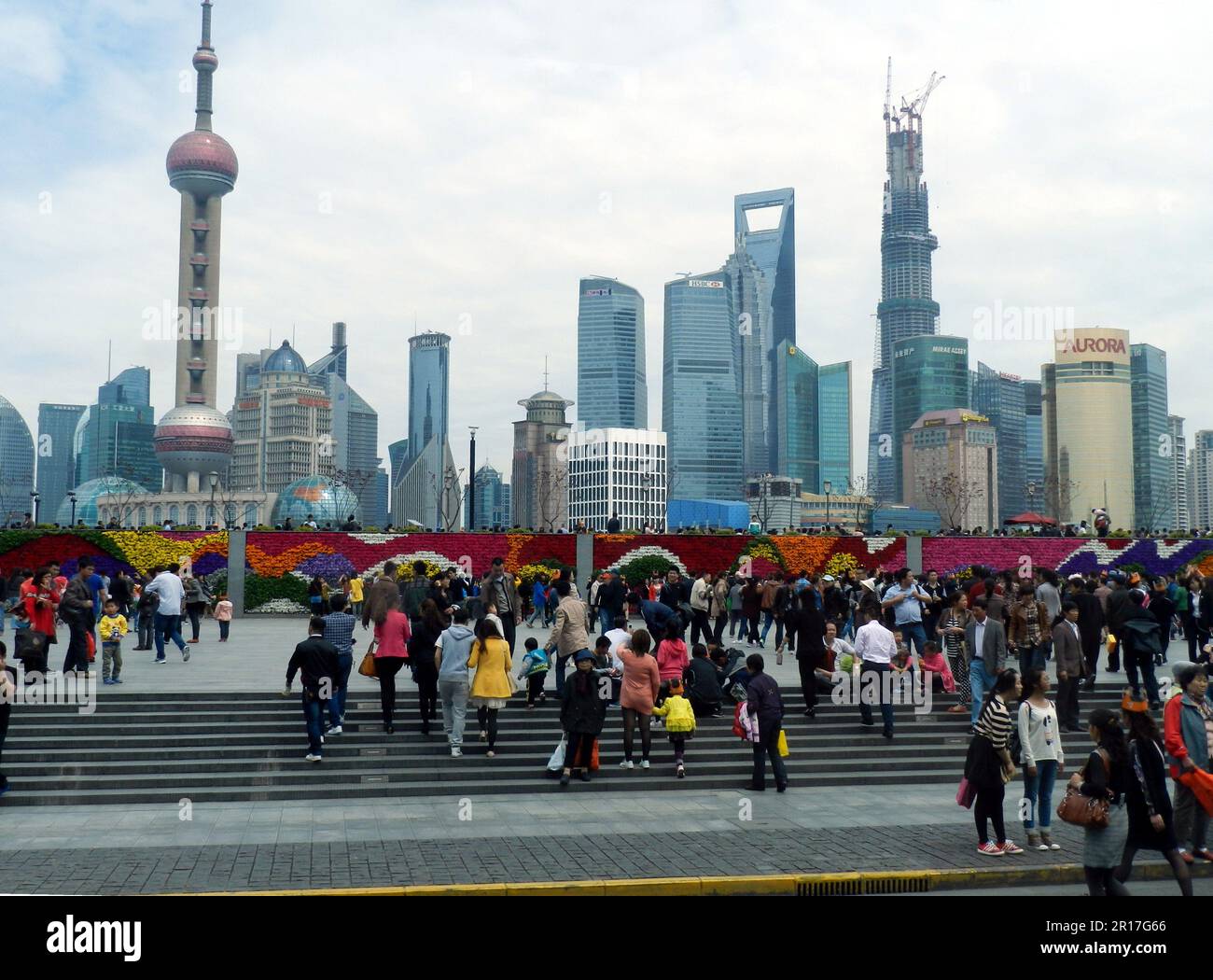 People's Republic of China, Shanghai: colourful flower arrangements in ...