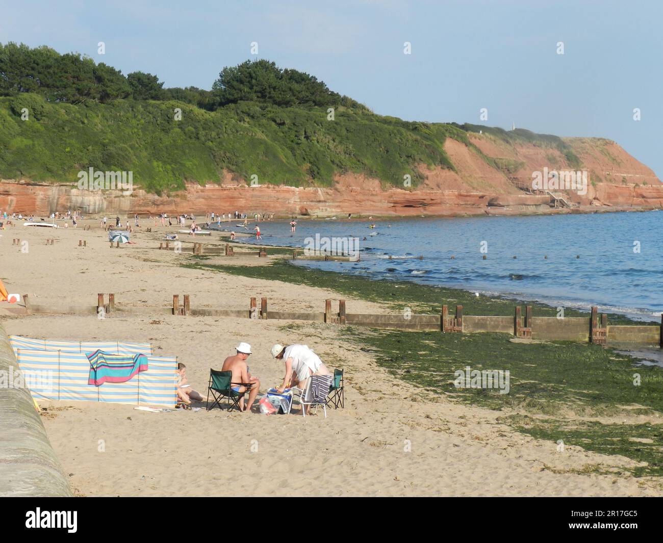 England, Devon, Exmouth: Sandy Bay Stock Photo - Alamy
