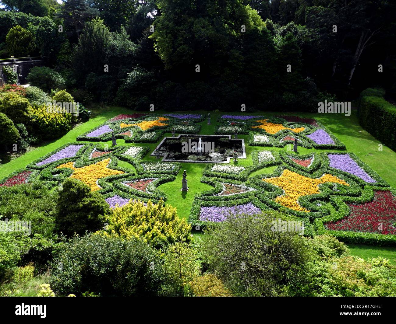 England, Cheshire: The Dutch Garden at Lyme Park, House and Garden ...