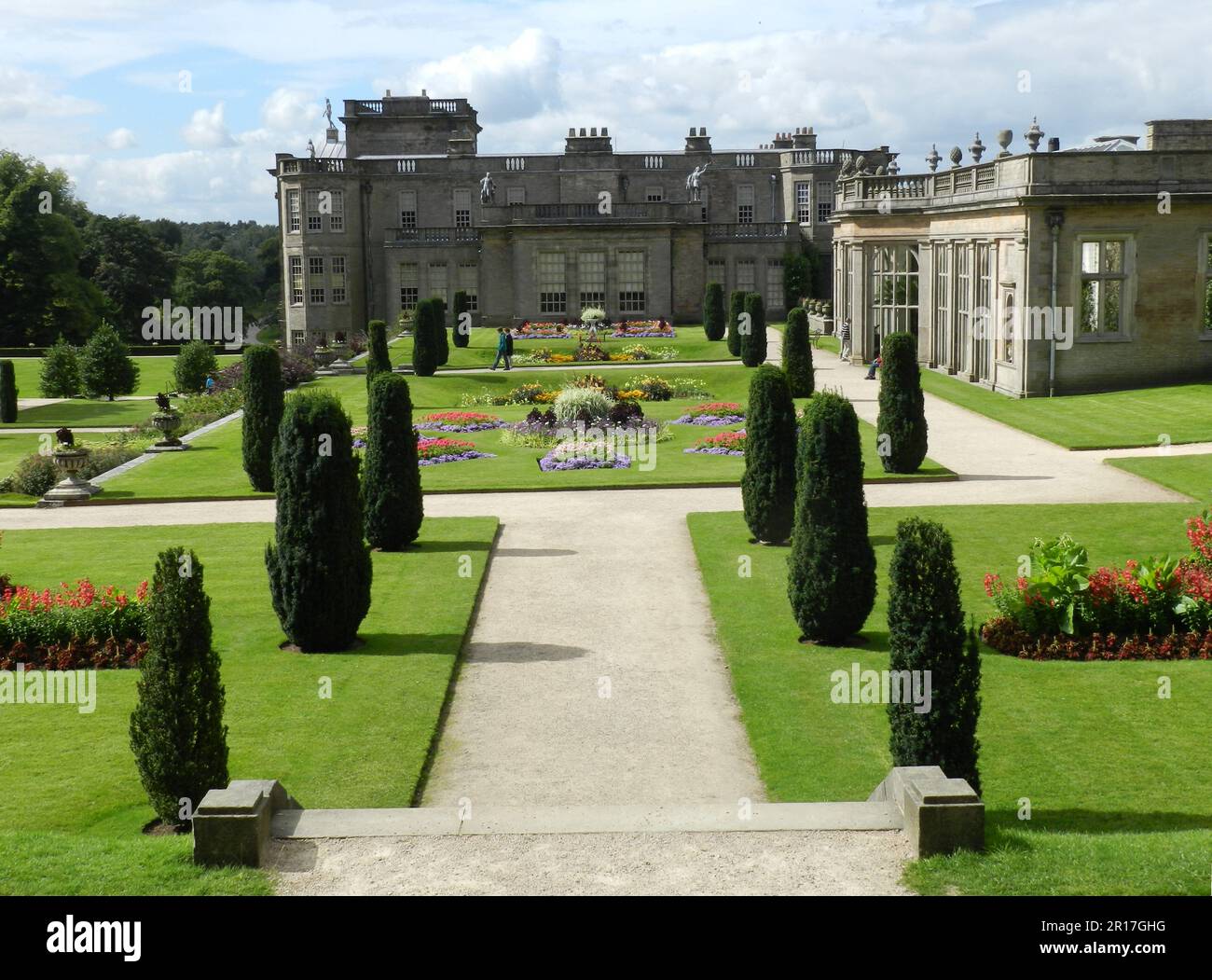 England, Cheshire: The Orangery Terrace at Lyme Park, House and Garden ...
