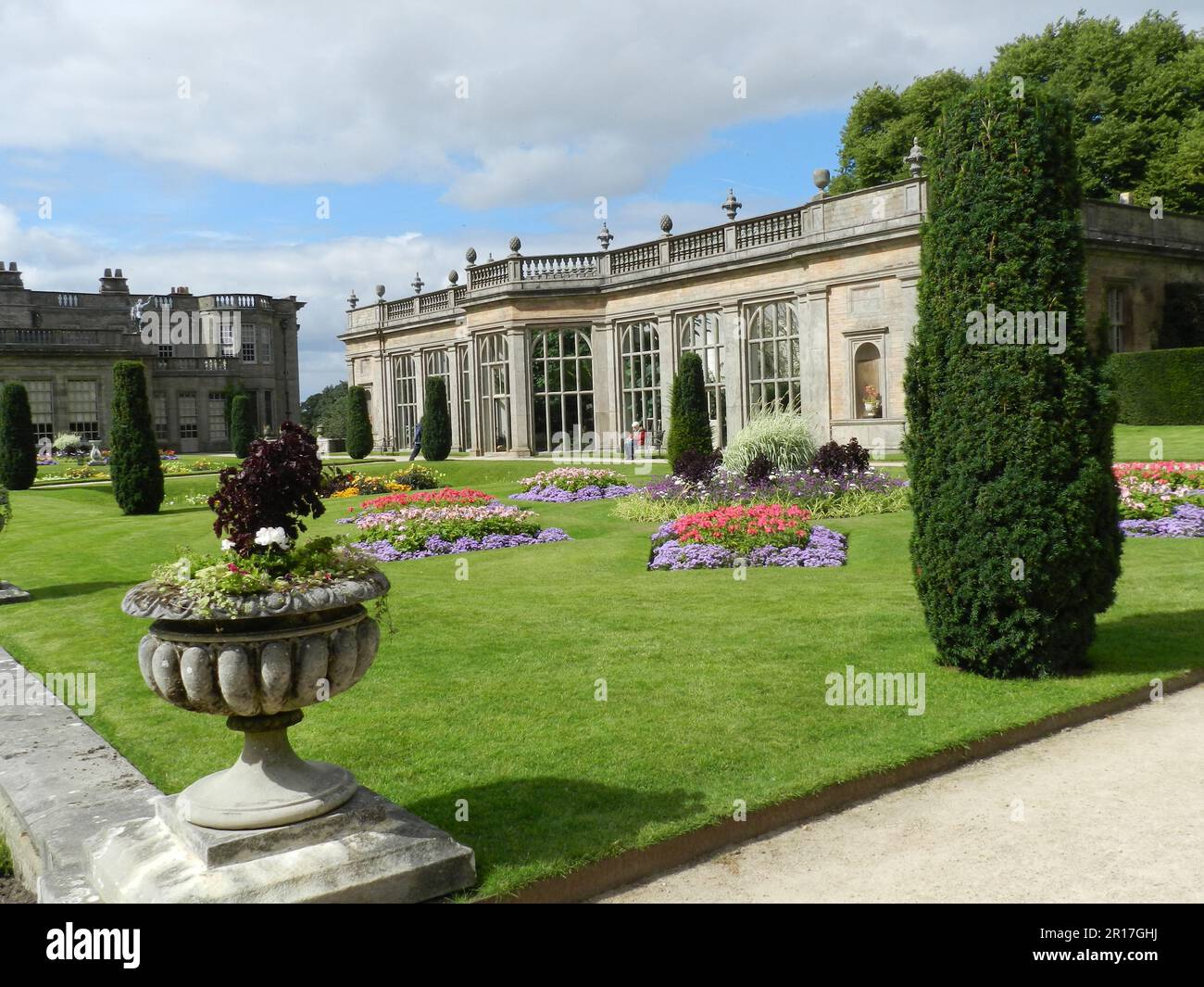 England, Cheshire: The Orangery Terrace at Lyme Park, House and Garden ...