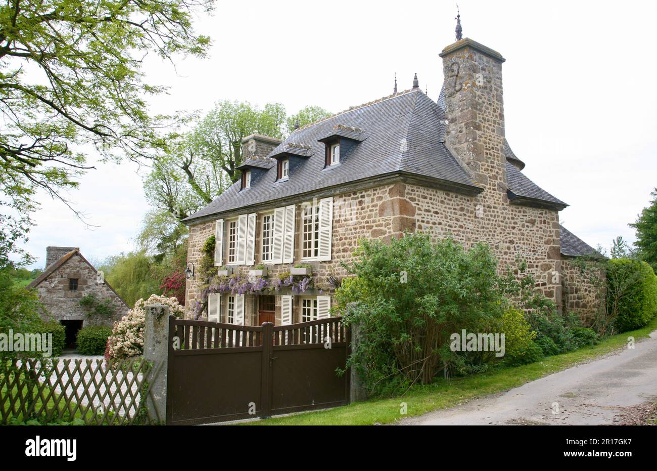 A close-up view of Le Manoir De La Boneliere, Domfront-en-Poiraie ...