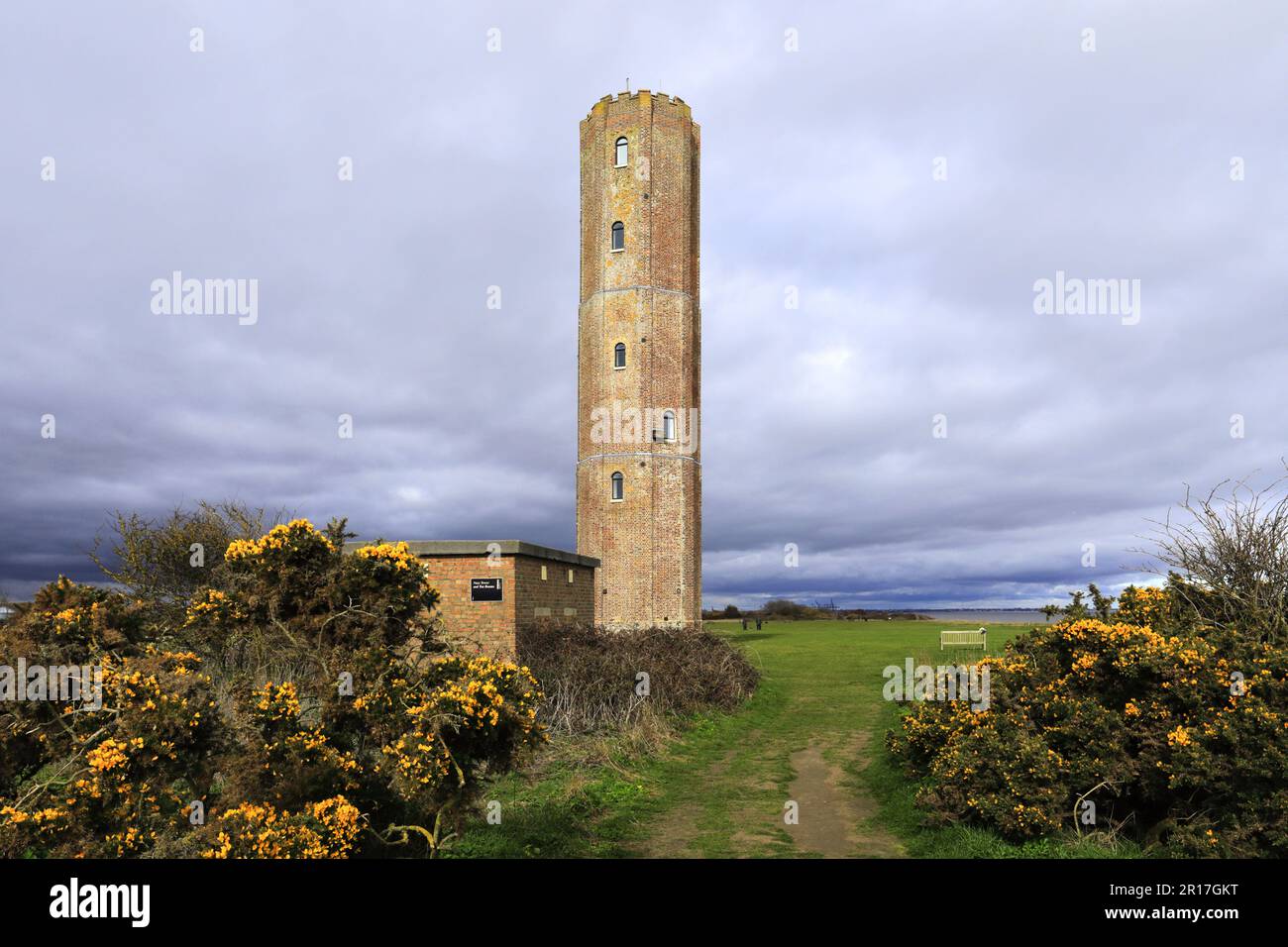 The Hanoverian tower or Naze Tower, Walton on the Naze town, Tendring ...