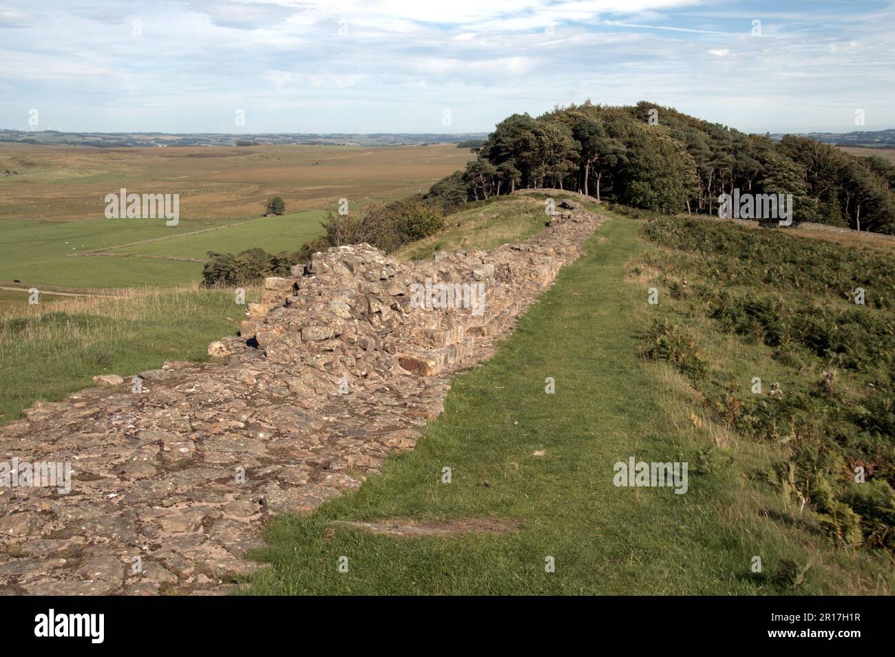 England, Northumberland: Hadrian's Wall, built in the 2nd century AD ...