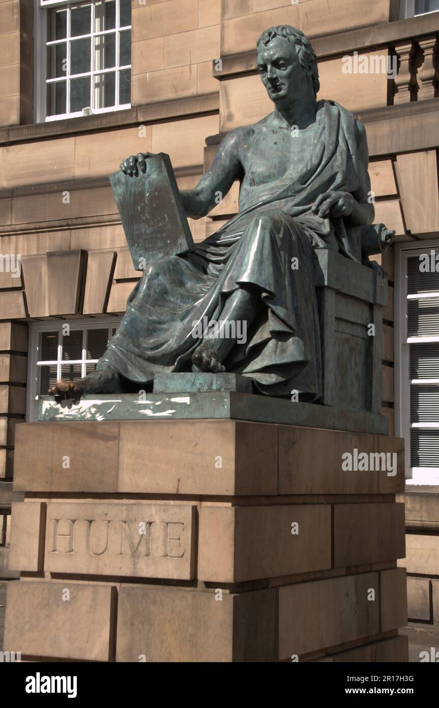 Scotland, Edinburgh: memorial to David Hume, philosopher, poet and ...