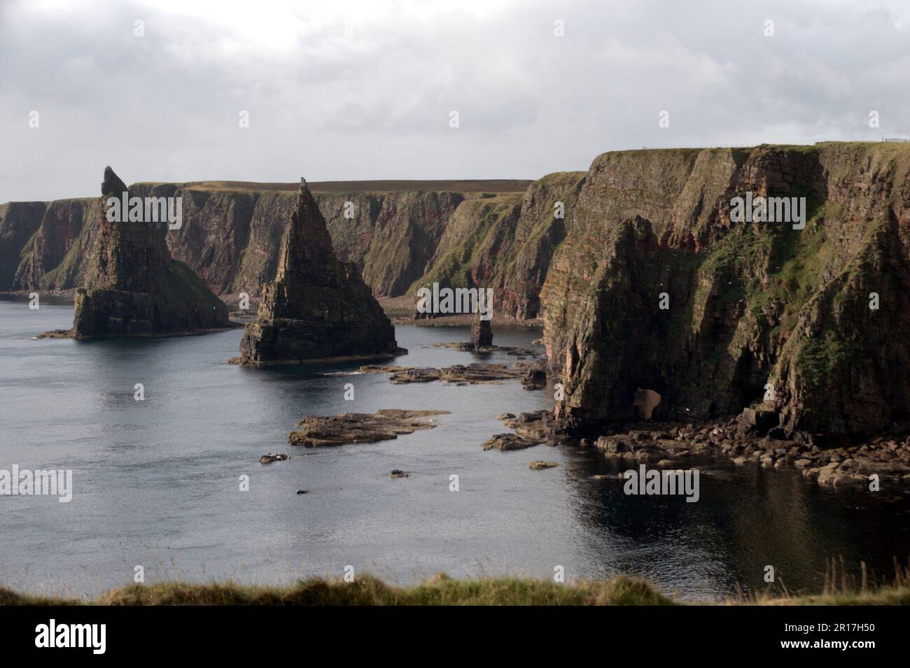 Scotland, Caithness, John o'Groats: the Stacks at Duncansby Head, the north-east tip of Scotland ...