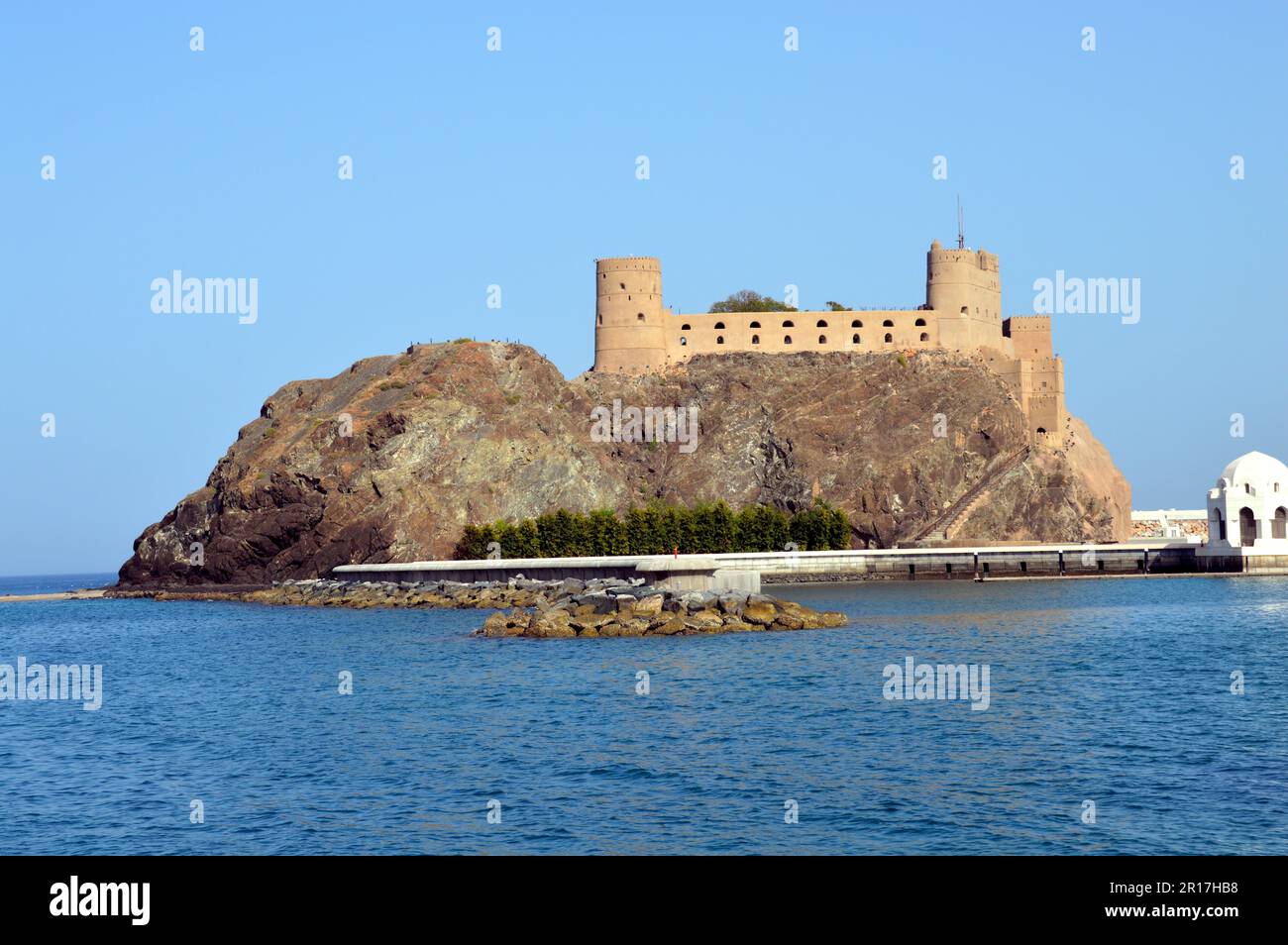 Oman, Muscat: Jalali Fort, built by the Portuguese in the 16th century ...