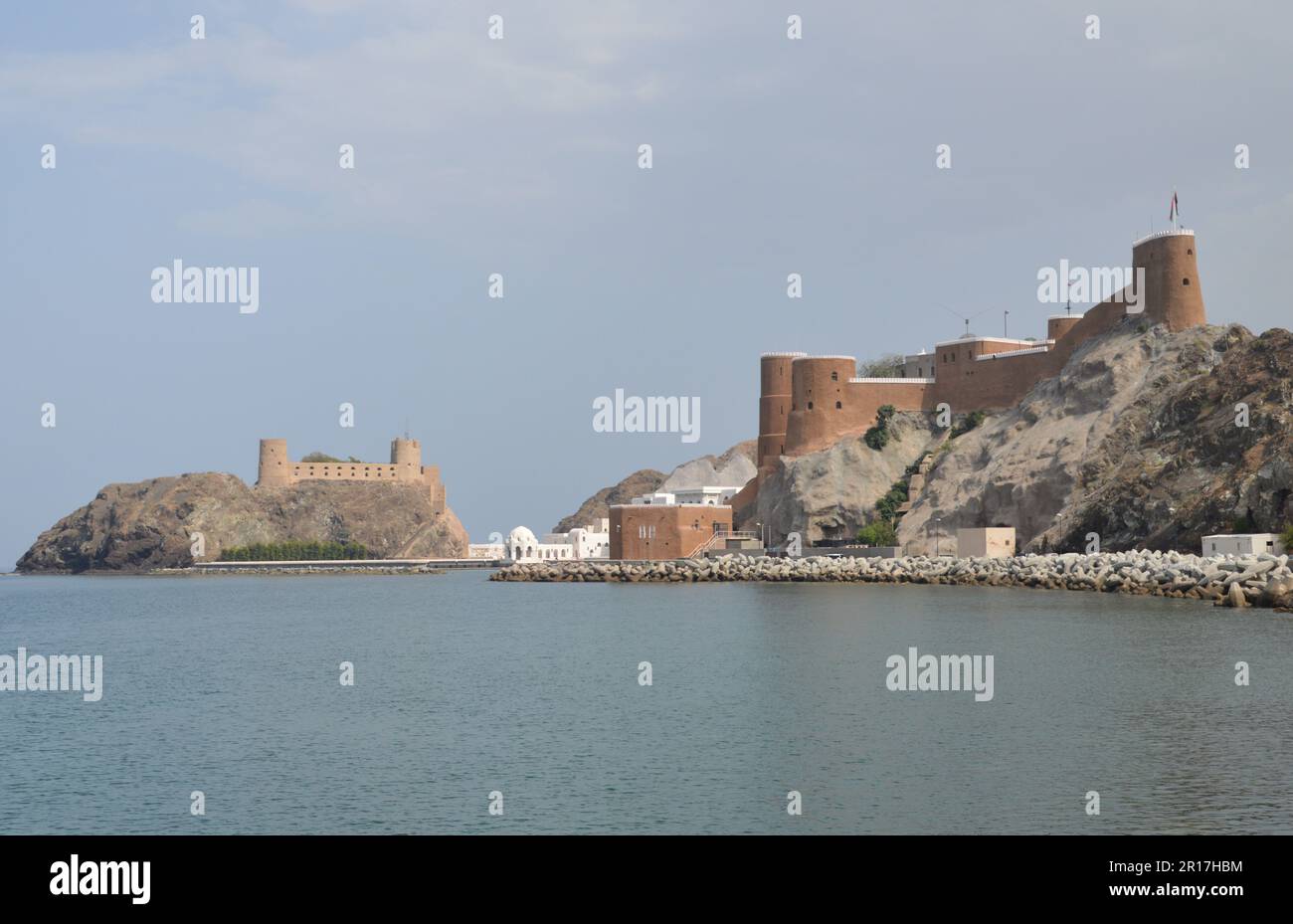 Oman, Muscat: Forts Jalali and Mirani, built by the Portuguese in the ...