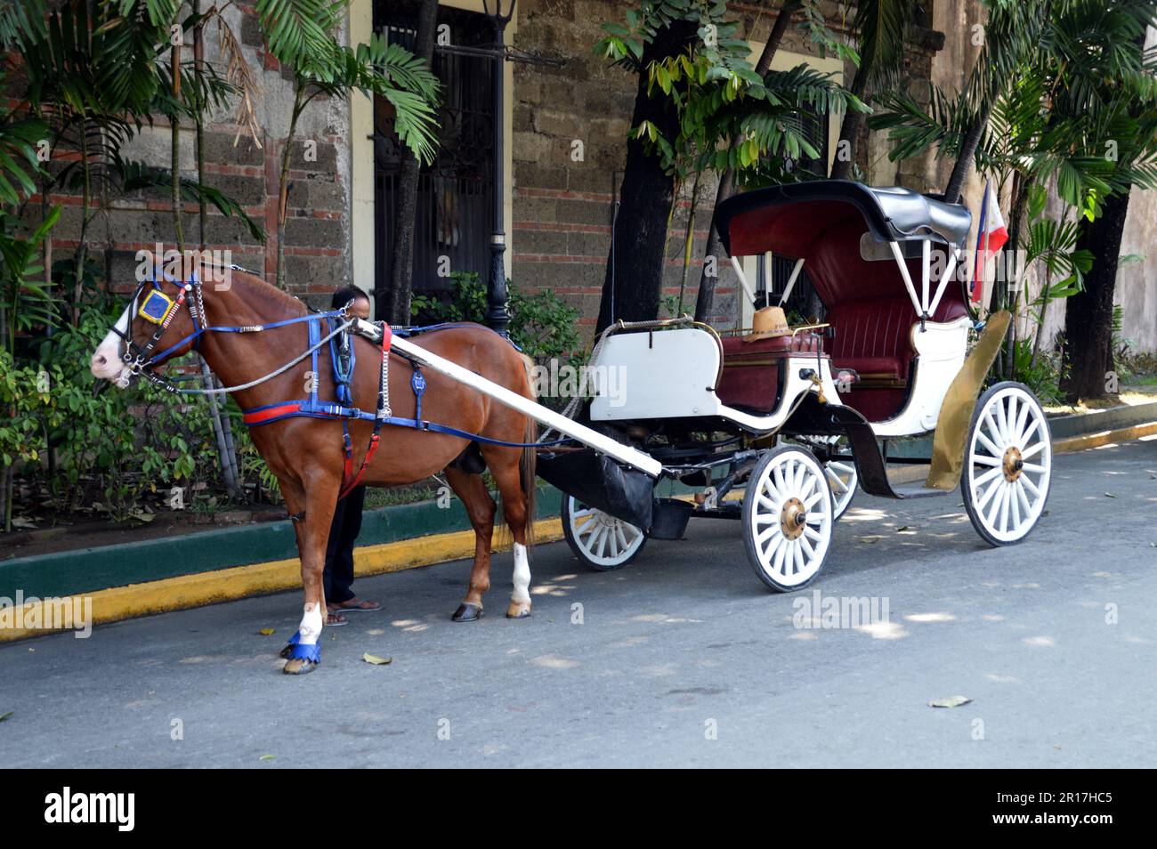 The Philippines, Manila: traditional horse-drawn carriage in Fort ...