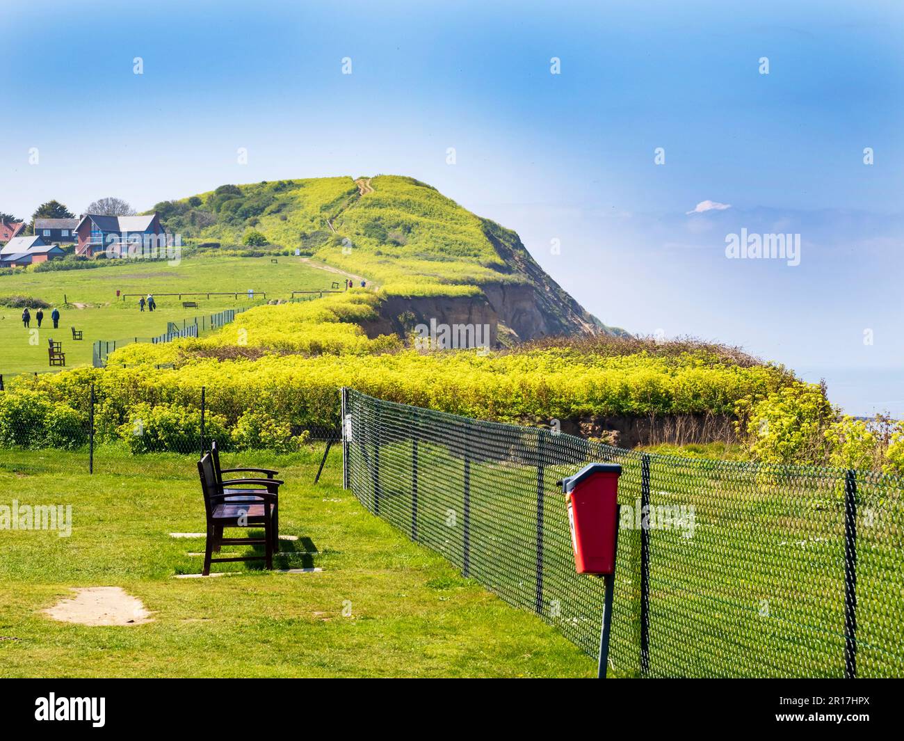 The Beeston Bump between Sheringham and West Runton, Norfolk, UK Stock ...