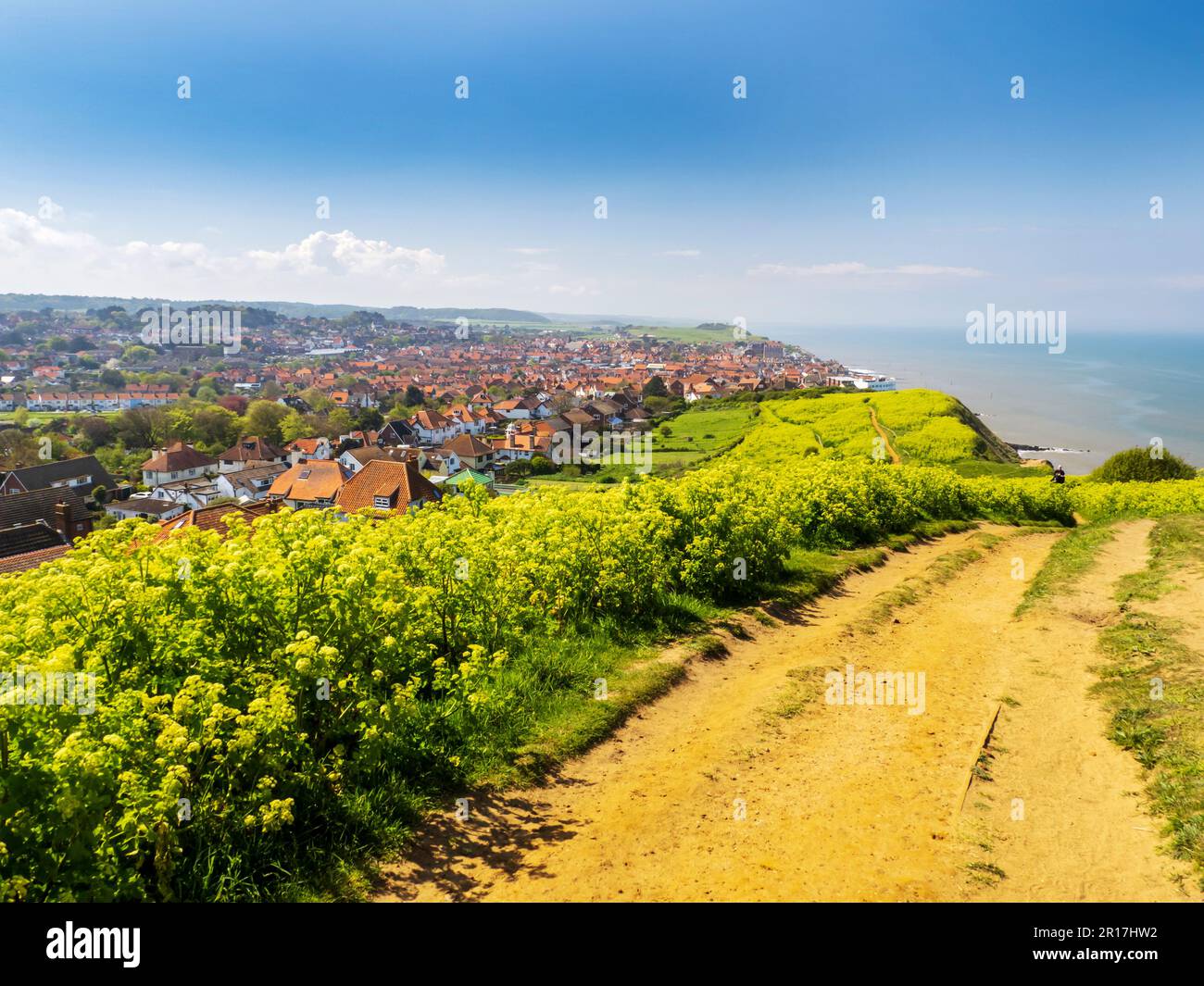 Sheringham from the Beeston Bump, Norfolk, UK Stock Photo - Alamy