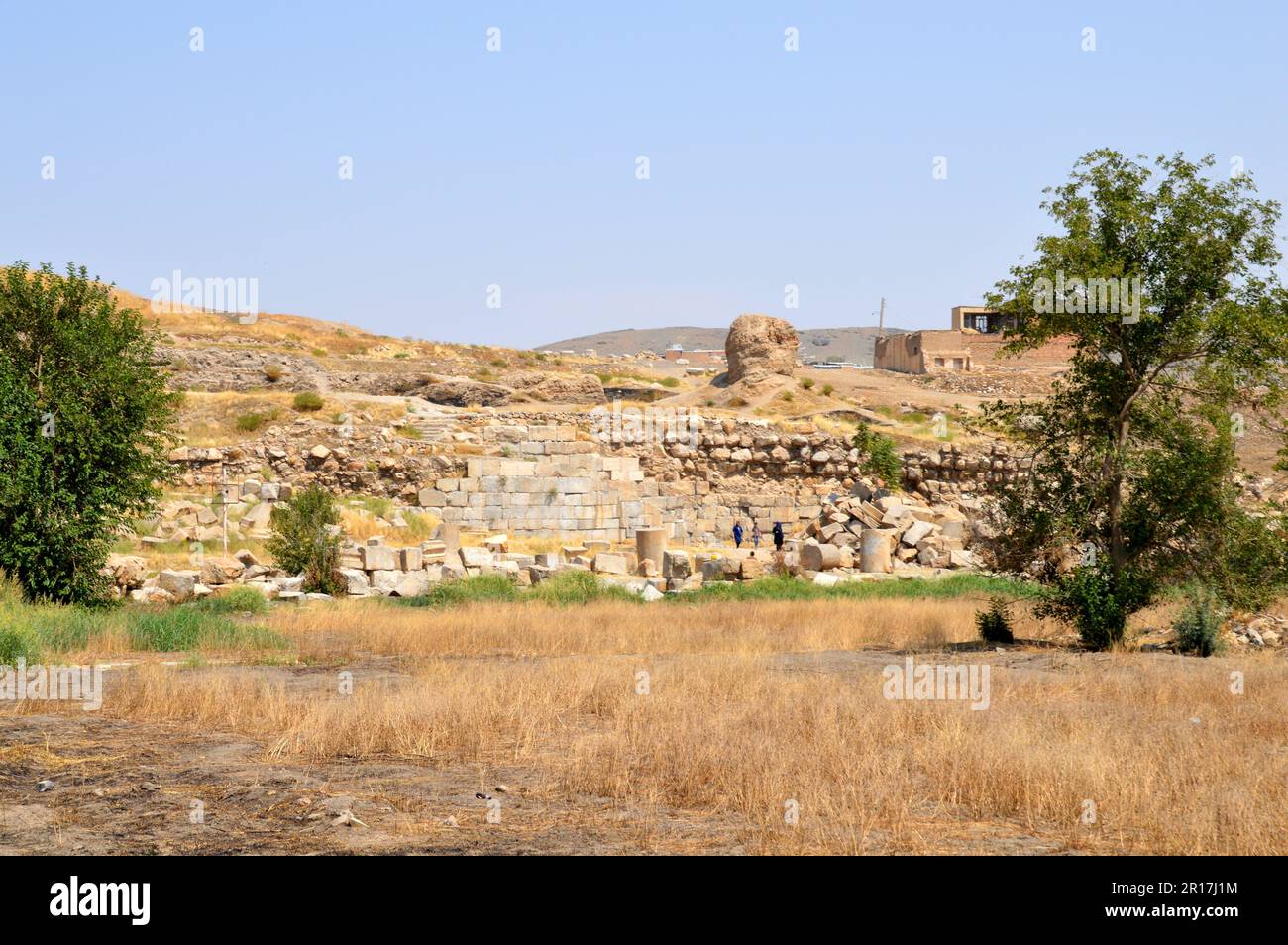 Iran: ruined AnahitaTemple near Bisotun used by a pre-Christian cult ...