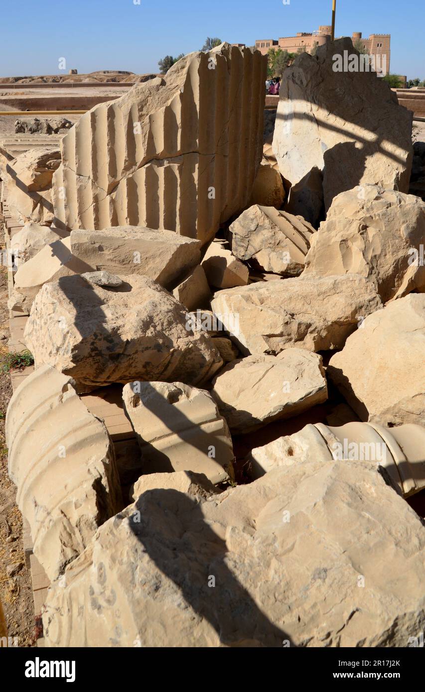 Iran, Shush: site of the Palace of Darius (521 BC), built on the ruins ...