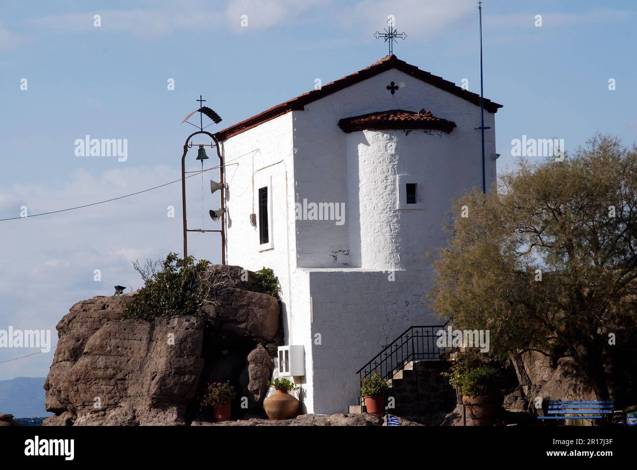 Greece, Northeastern Aegean, Lesvos island Panagia Gorgona and around ...