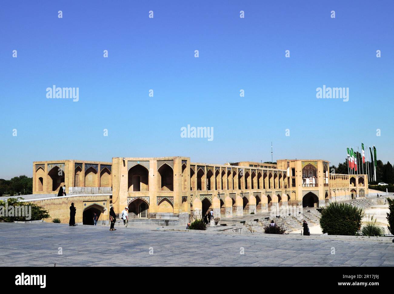 Iran, Isfahan: Pol-e Khaju (Khaju Bridge) was built under Shah Abbas II ...