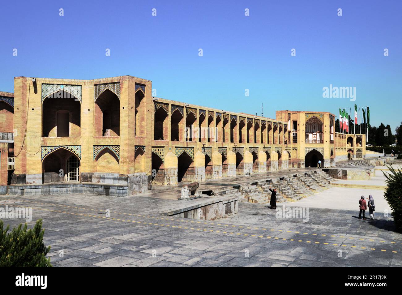 Iran, Isfahan: Pol-e Khaju (Khaju Bridge) was built under Shah Abbas II ...