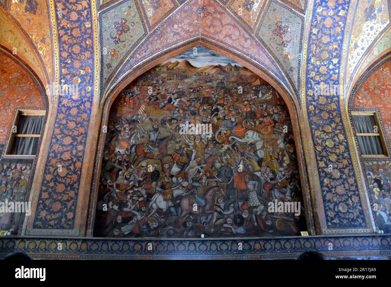 Iran, Isfahan: Kakh-e Chehel Sotun (Chehel Sotun Palace = 40 Pillars ...