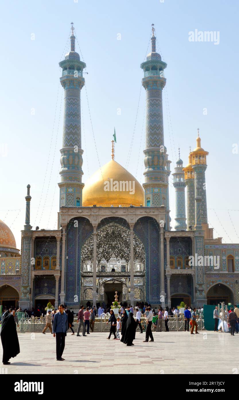Iran, Qom: Hazrat-e Masumeh is the burial place of Fatemah, sister of the 8th Imam Reza and is ...