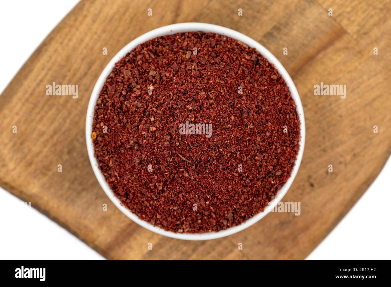 Sumac isolated on white background. Dried ground red Sumac powder ...