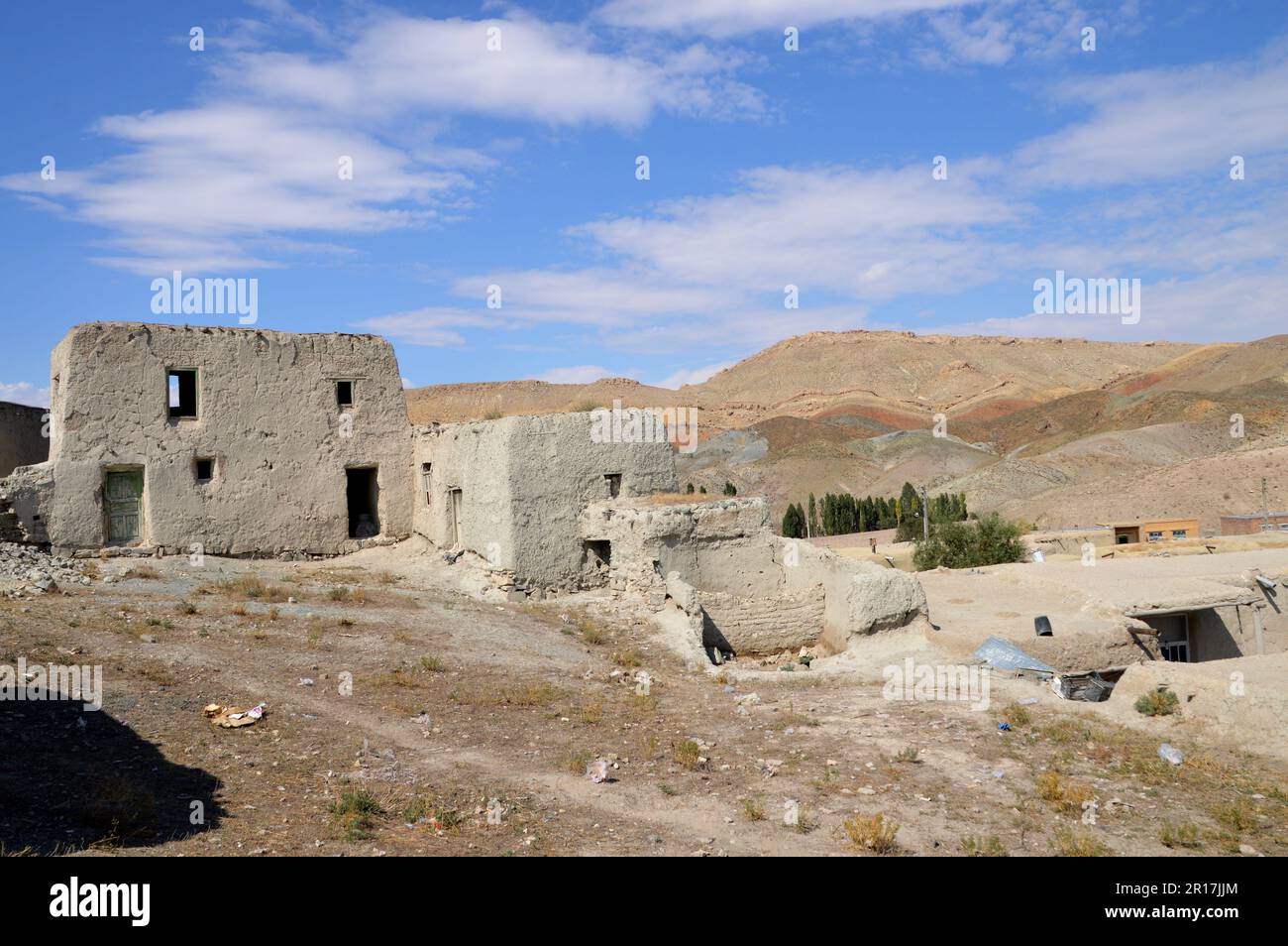 Iran, Qareh Kalisa: mud-brick buildings in a village near the famous ...