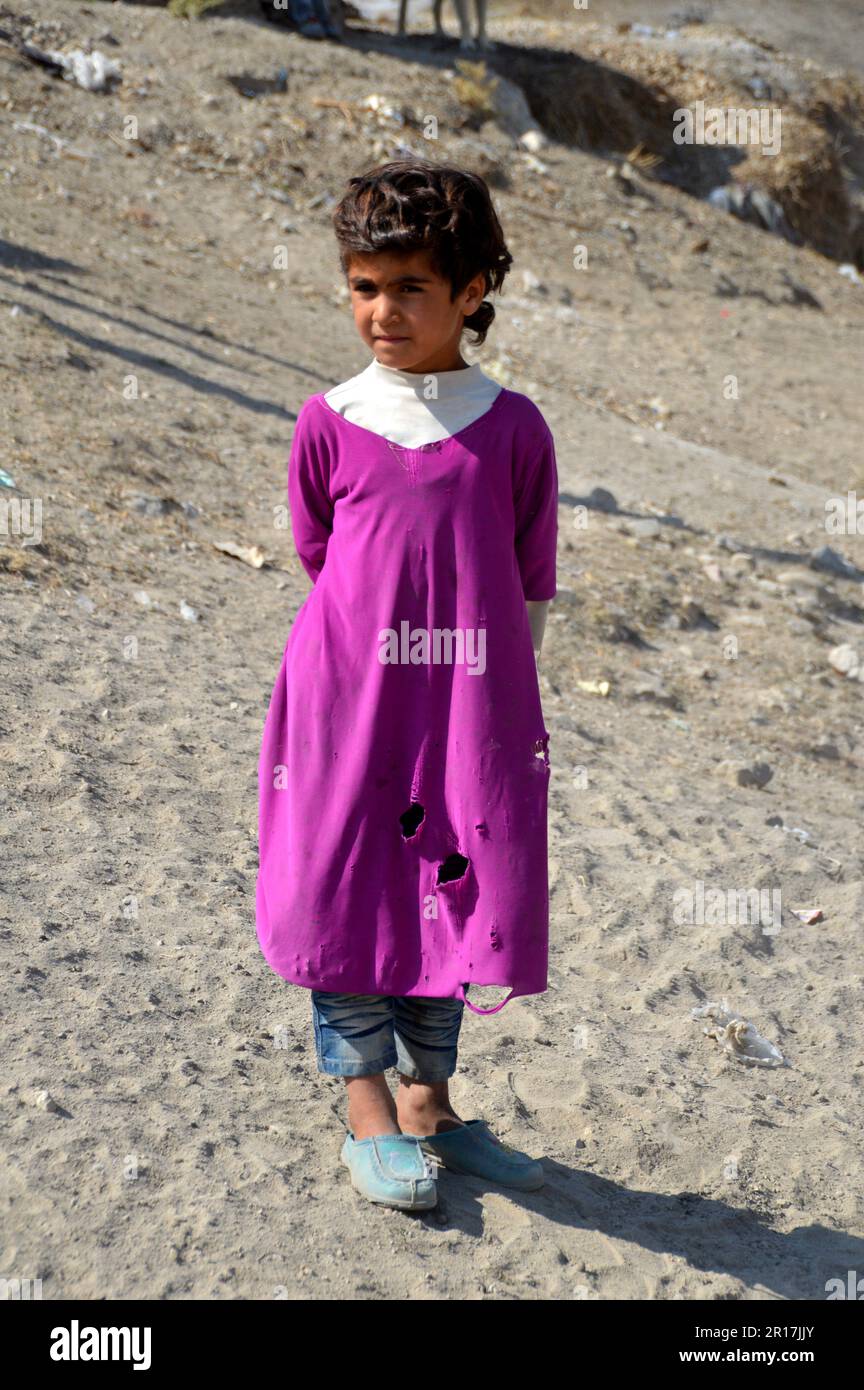 Iran, Qareh Kalisa: typical young Azari girl in a village near the ...
