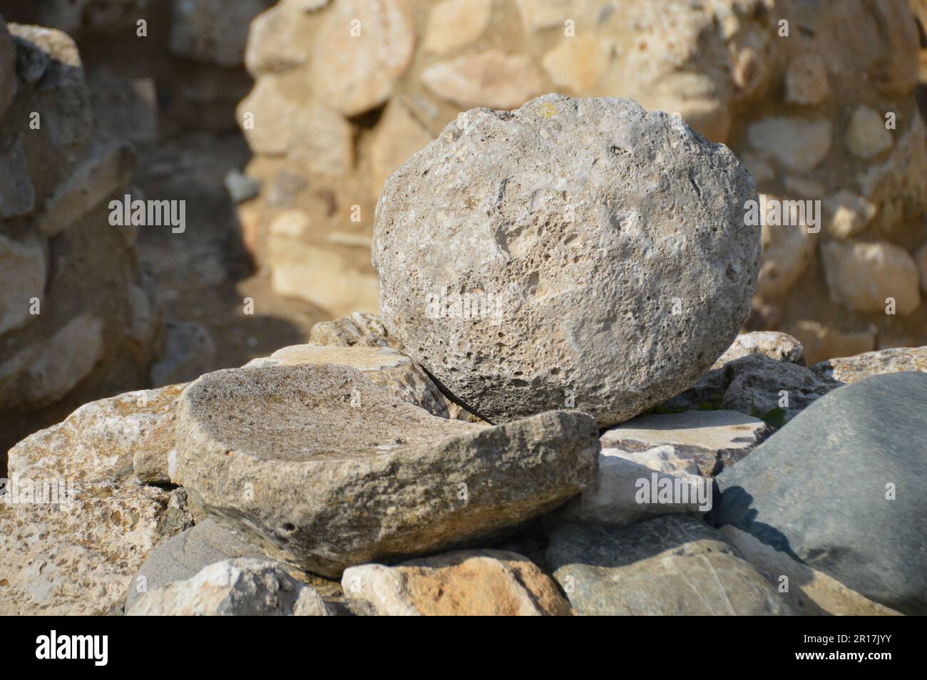 Cyprus, Khirokitia-Vouni (Choirokoitia) aceramic Neolithic site, a ...