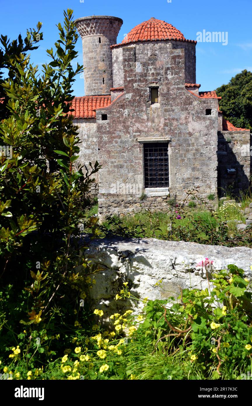 Greece, Island of Rhodes: the Retzep (Rejeb) Pasha Mosque, built in ...