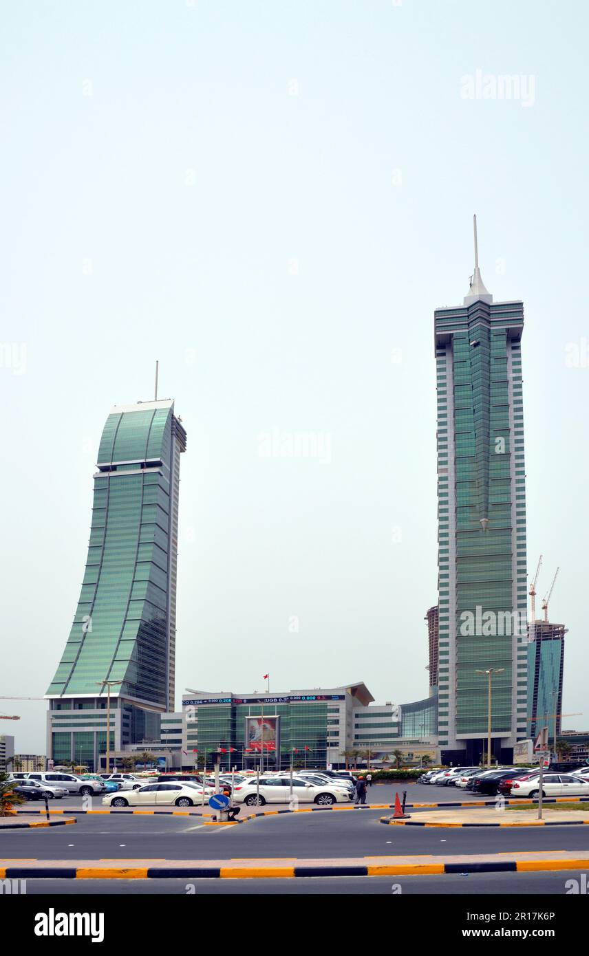 Bahrain, Manama: twin towers of Bahrain Financial Harbour (BFH Stock ...