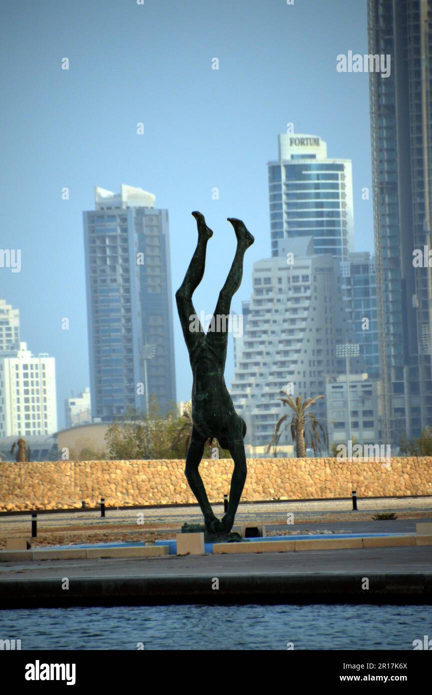 Bahrain, Manama: modern sculpture outside the Art Centre and Cultural ...