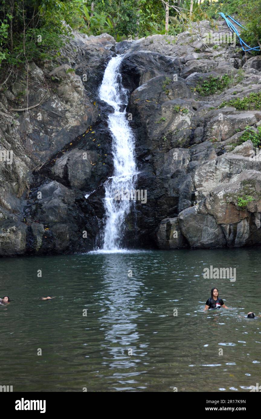 The Philippines, Samar Island: Veriato Waterfalls, with natural ...