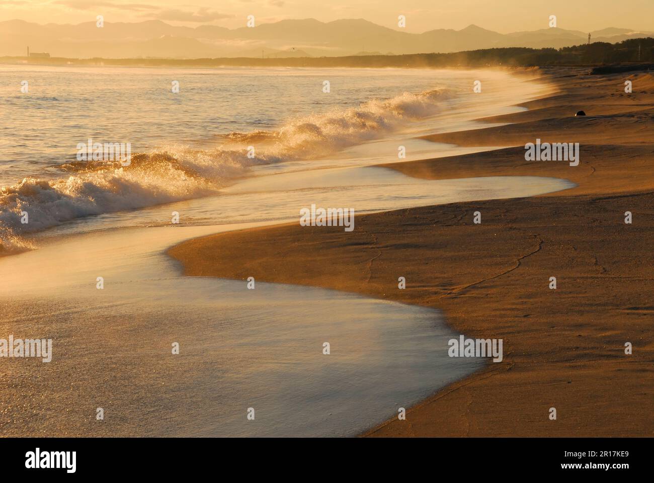 Steam mist at Yumigahama Beach Stock Photo - Alamy
