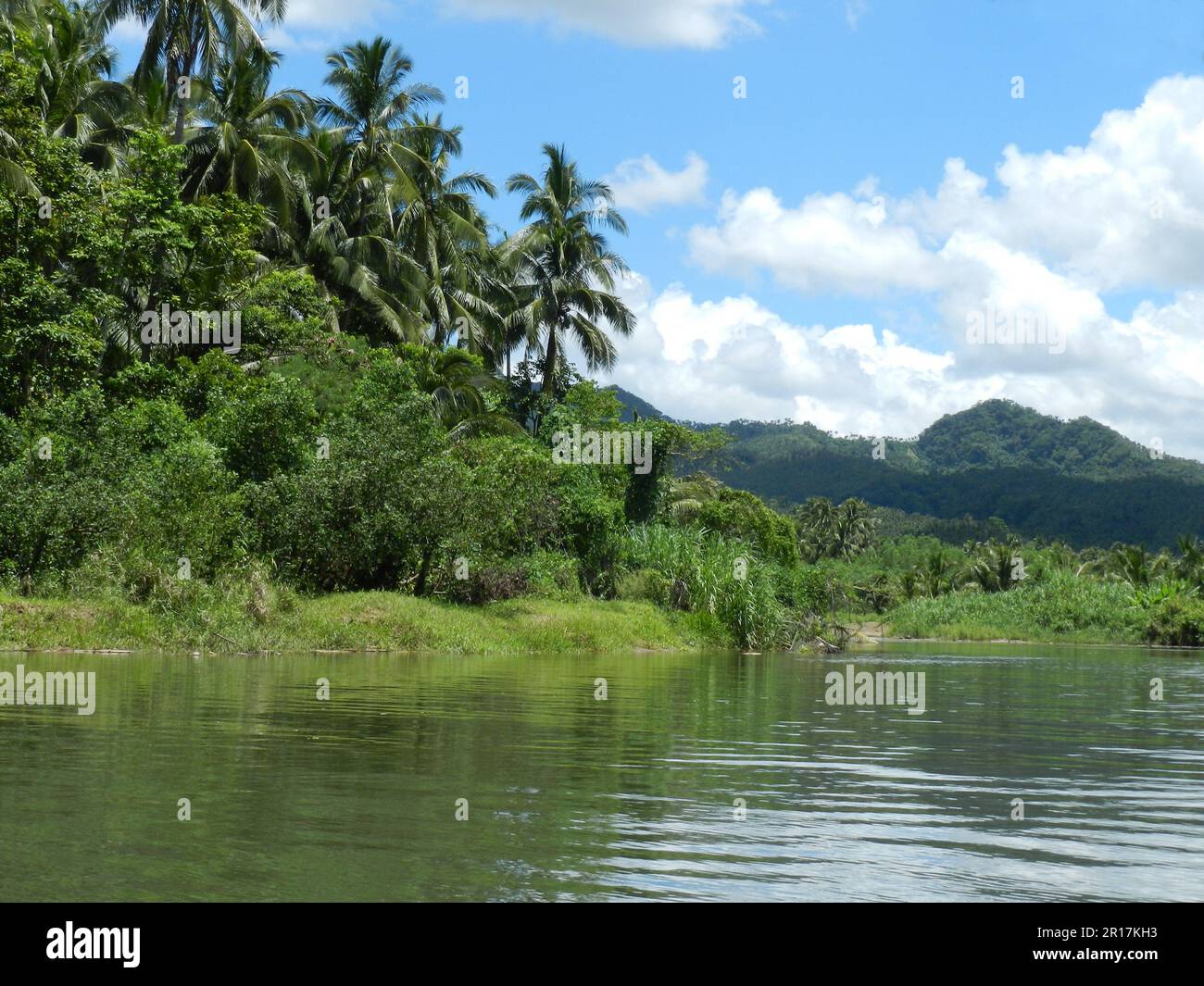 The Philippines, Samar Island: typical scenery on the Oquendo River in ...
