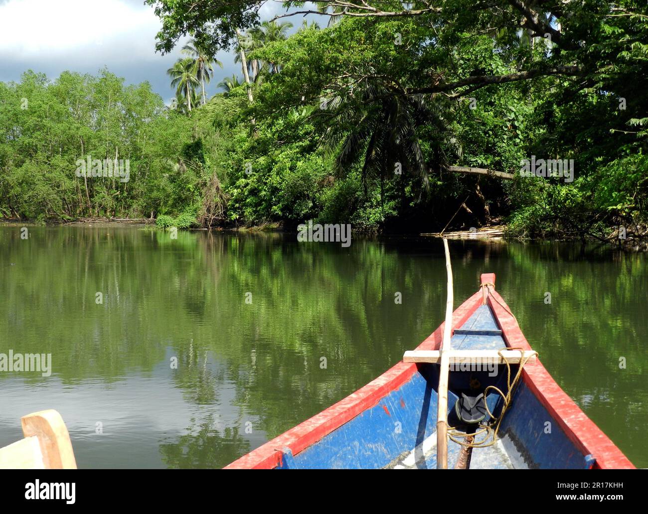 The Philippines, Samar Island: typical scenery on the Oquendo River in ...