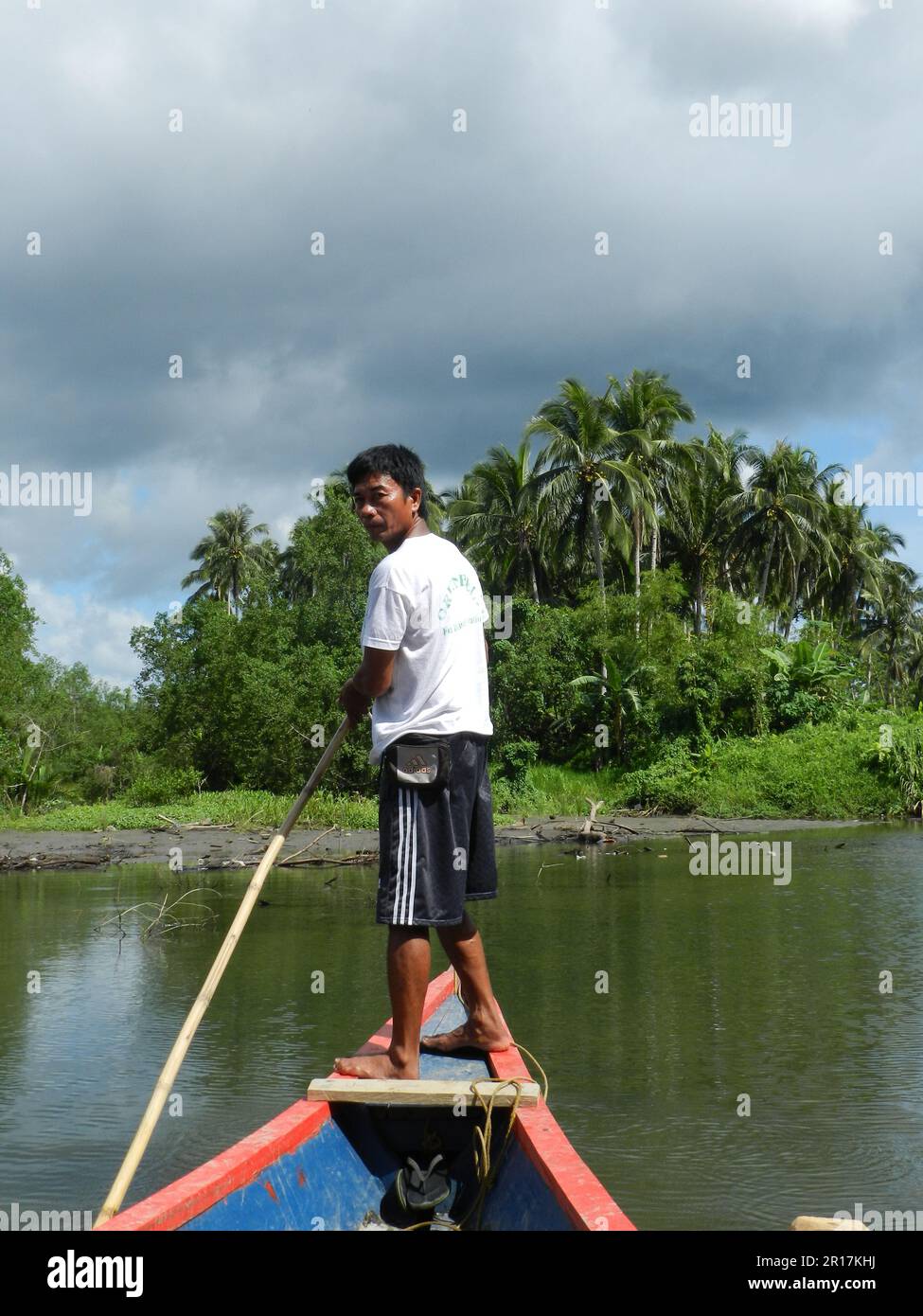 The Philippines, Samar Island: typical scenery on the Oquendo River in ...